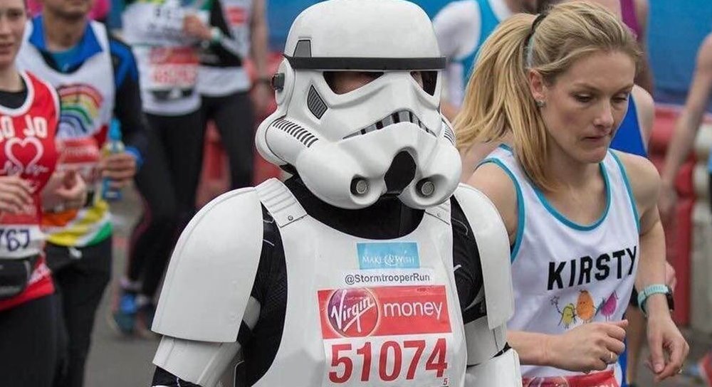 Good luck to the Running Stormtrooper - Fantha Tracks | Daily Star Wars ...