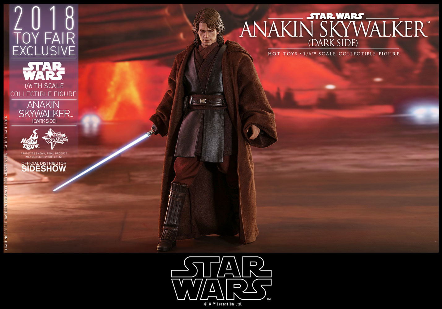 Sideshow Collectibles: Anakin Skywalker (Dark Side) Sixth Scale Figure ...