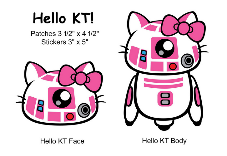 Hello KT: R2-KT, EVE and Hello Kitty mash-up patch and sticker - Fantha Tracks | Daily Star Wars ...