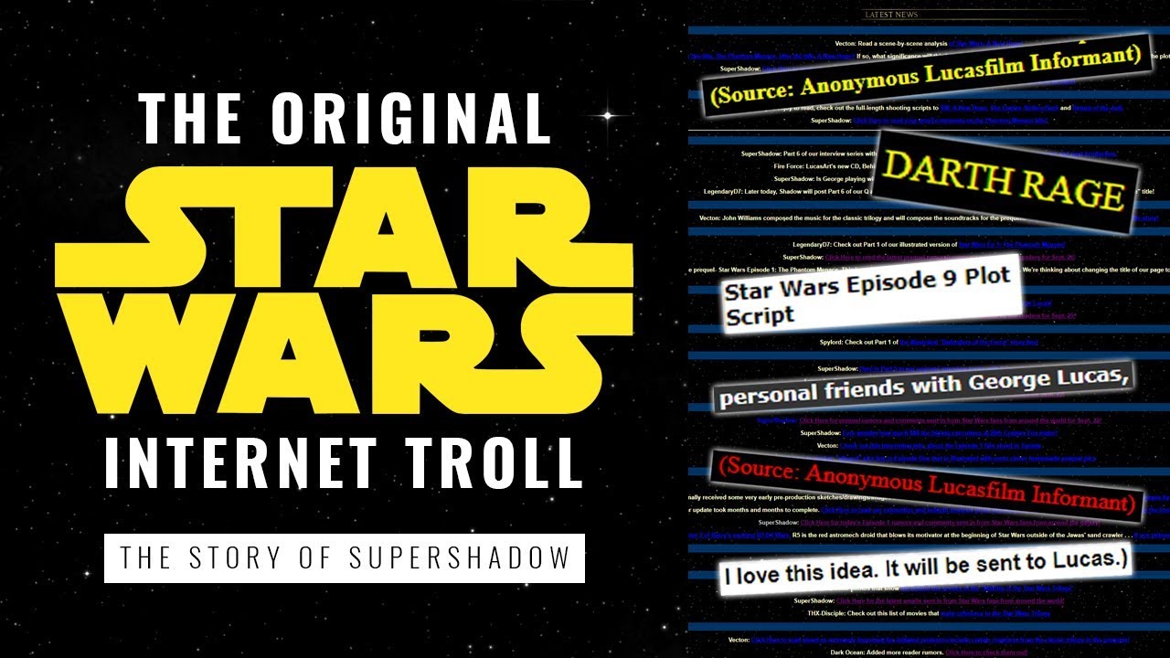 The Story of SuperShadow: The Original Star Wars Internet Troll ...