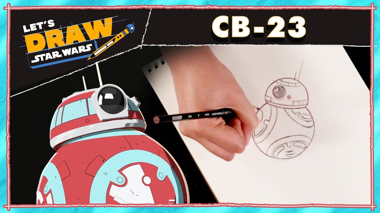 Let's Draw Star Wars: How to Draw CB-23 (and BB-8) from Star Wars ...