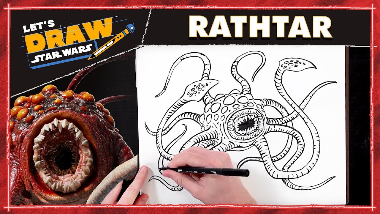 Let's Draw Star Wars: Rathtar - Fantha Tracks | Daily Star Wars News
