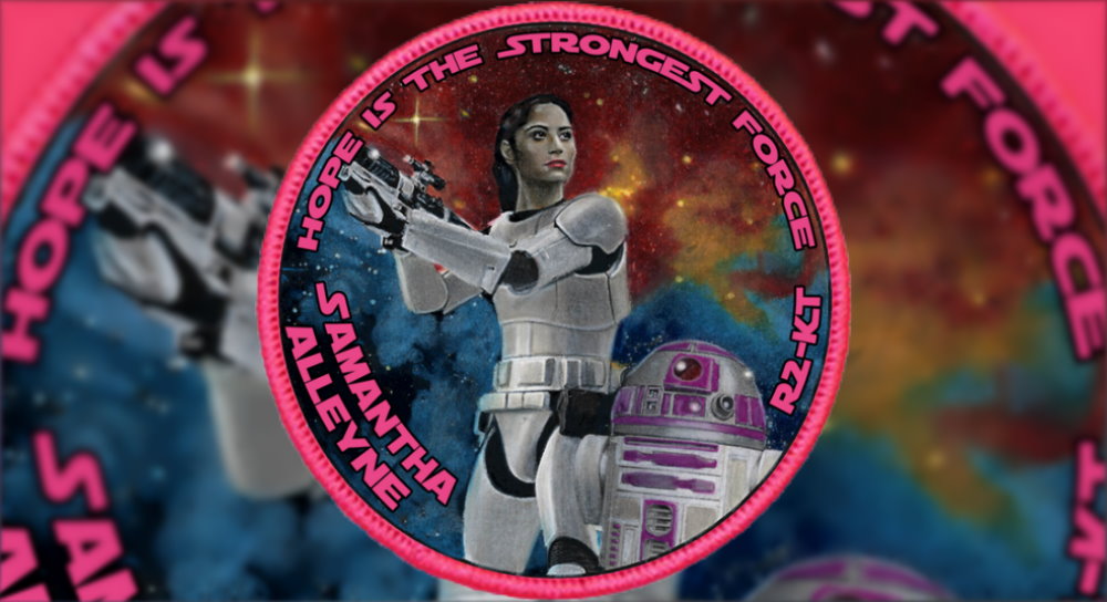 R2-KT & Sam Alleyne patch - Fantha Tracks | Daily Star Wars News