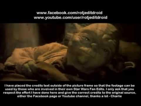 Return of the Jedi: Raw footage from the death of Yoda - Fantha Tracks ...