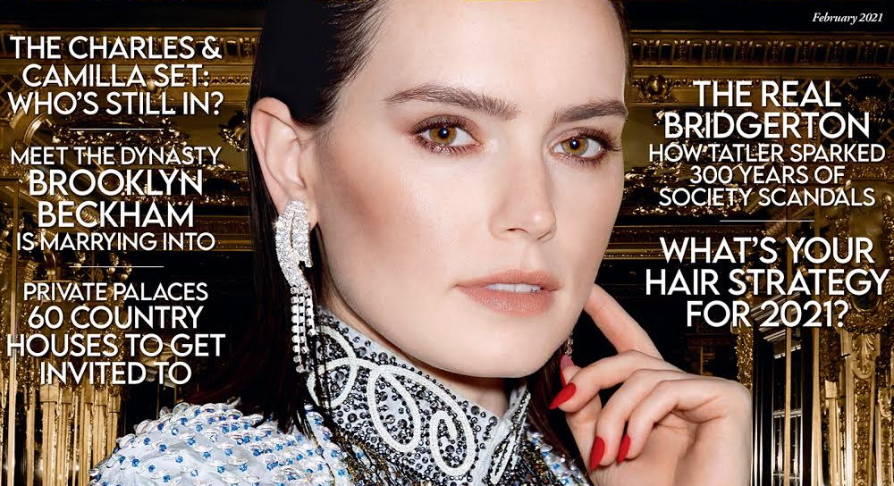 Daisy Ridley hits the cover of Tatler - Fantha Tracks | Daily Star Wars ...