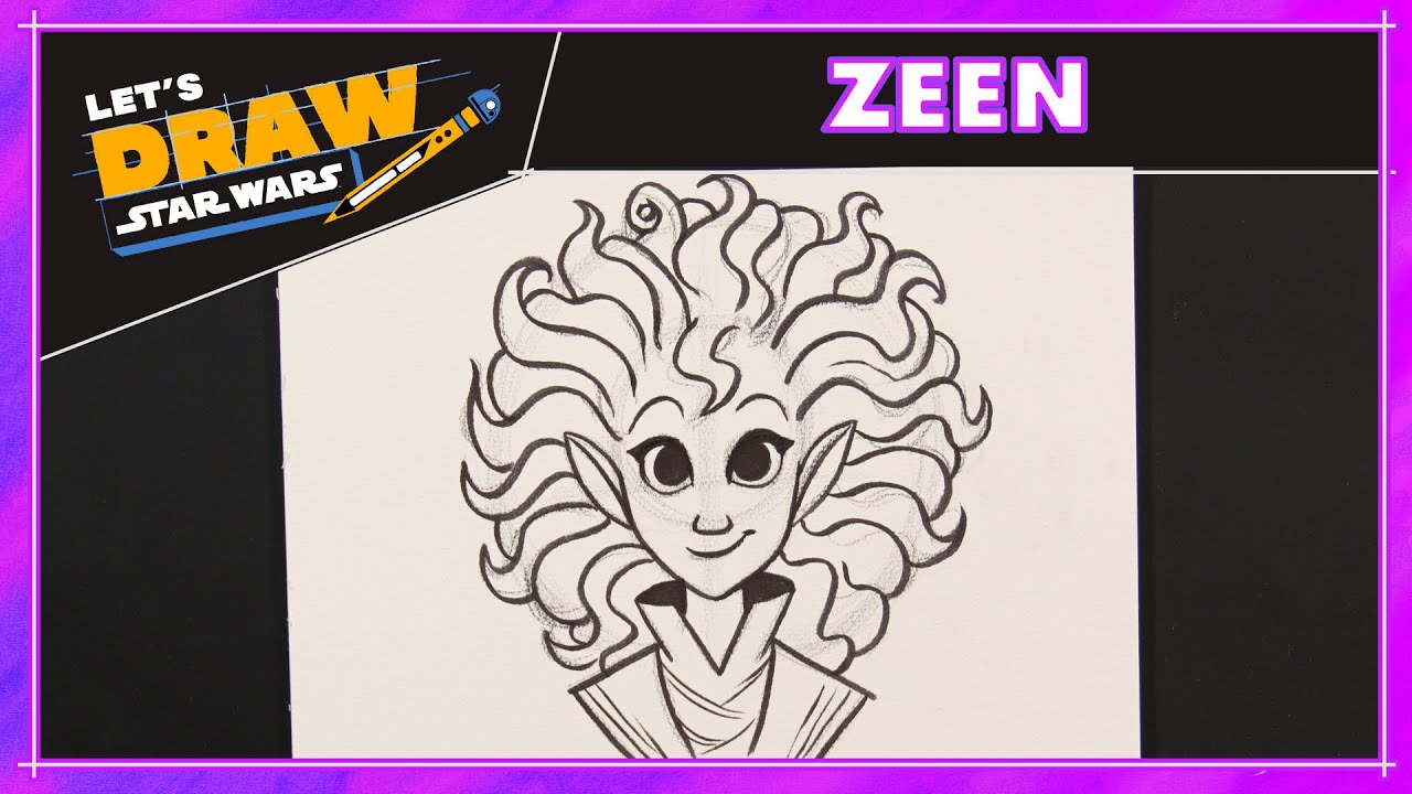 Let's Draw Star Wars: How to Draw Zeen Mrala - Fantha Tracks | Daily ...