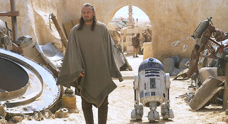 Liam Neeson remembers his son Michael visiting The Phantom Menace set ...