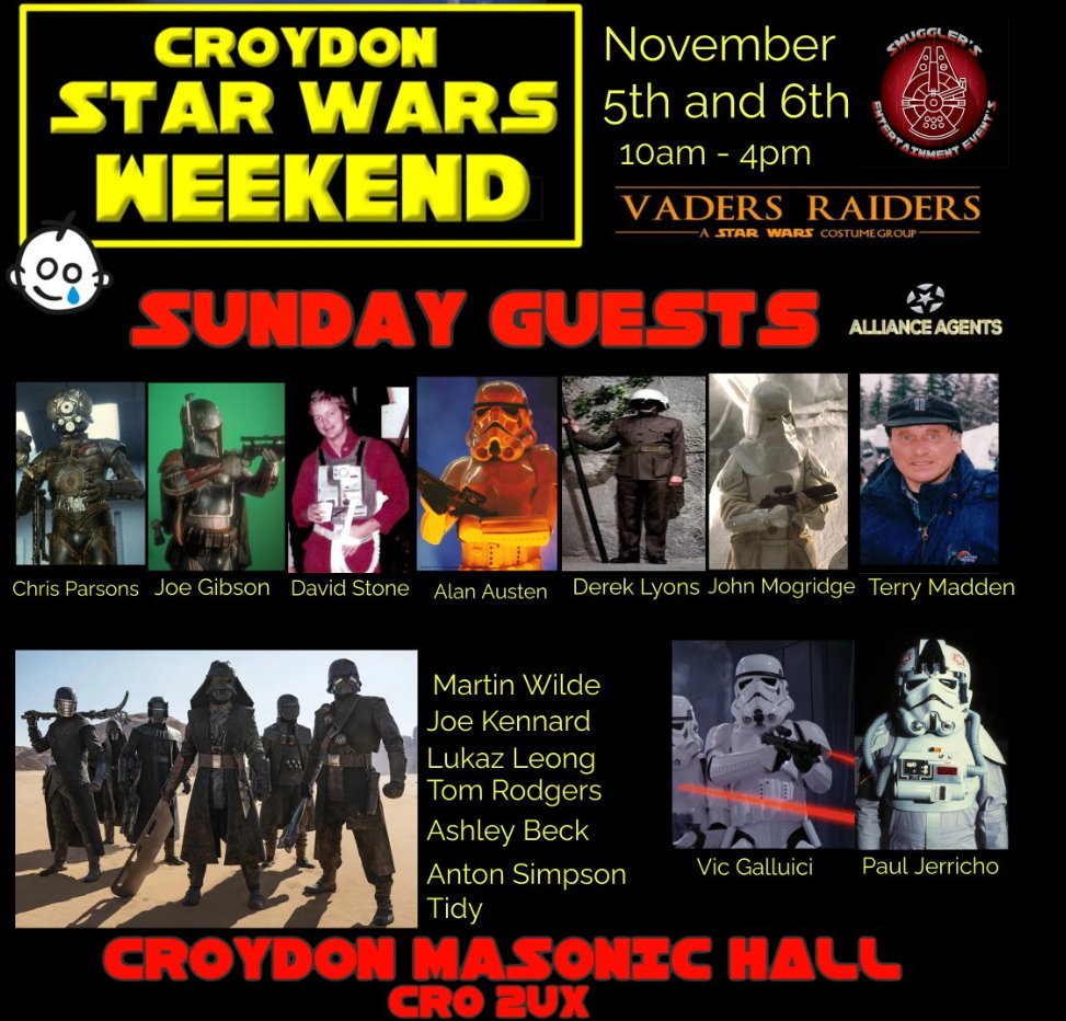 Croydon Star Wars Weekend: 5th - 6th November 2022 - Fantha Tracks ...