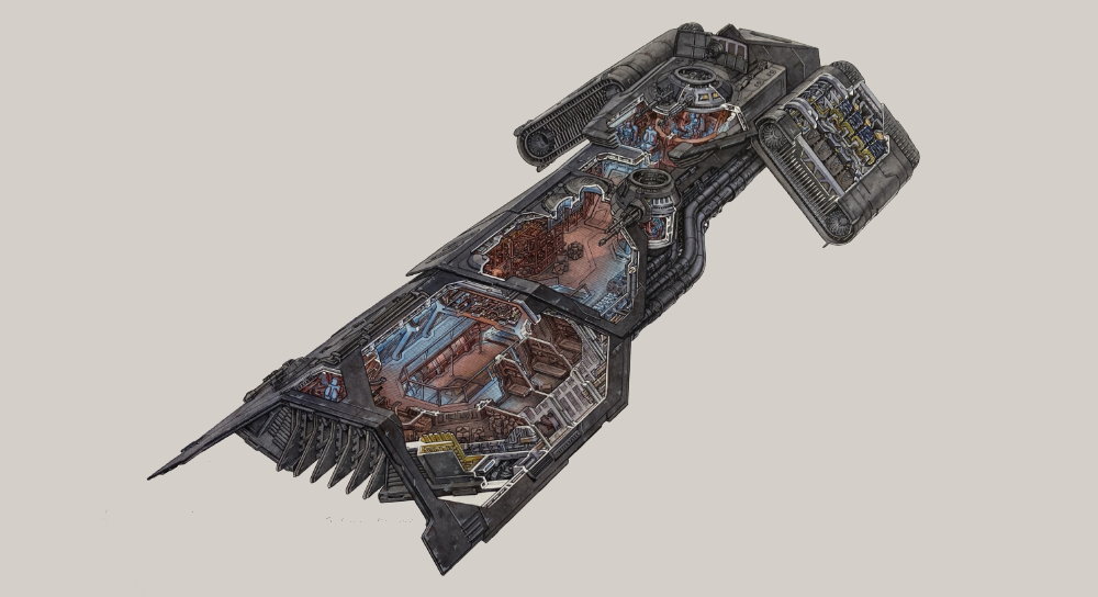 Star Destroyer Cross Section