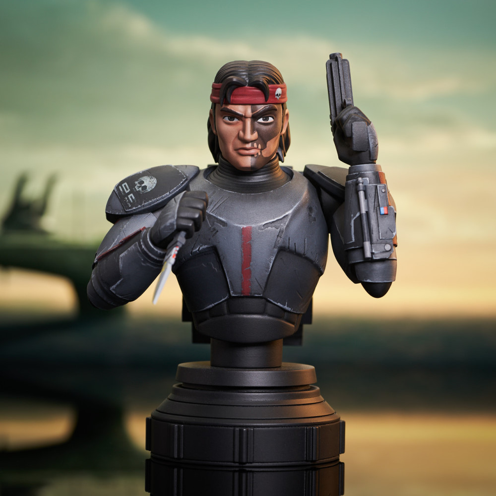Gentle Giant: Star Wars: The Clone Wars - Hunter Animated Mini Bust ...