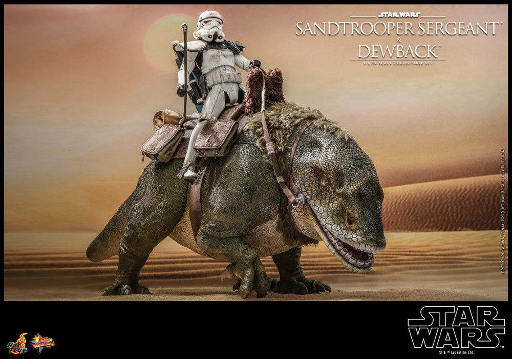 Sideshow Collectibles: Sandtrooper Sergeant & Dewback 1/6 Scale ...