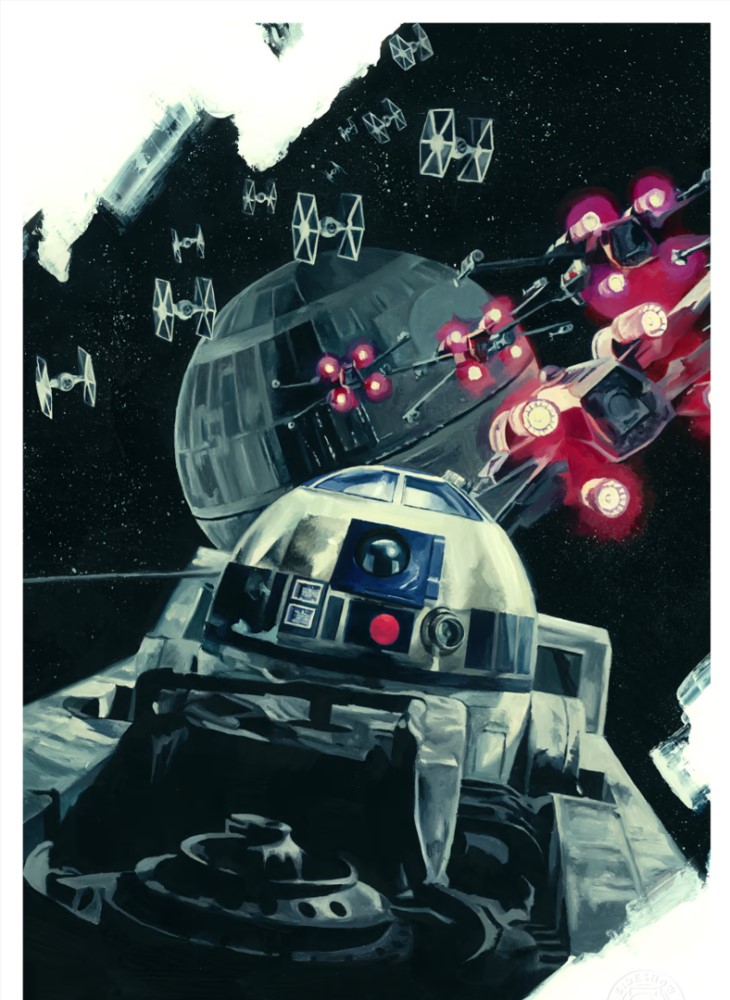 Sideshow: A New Hope: R2-D2 Fine Art Print by Chris Valentine - Fantha ...