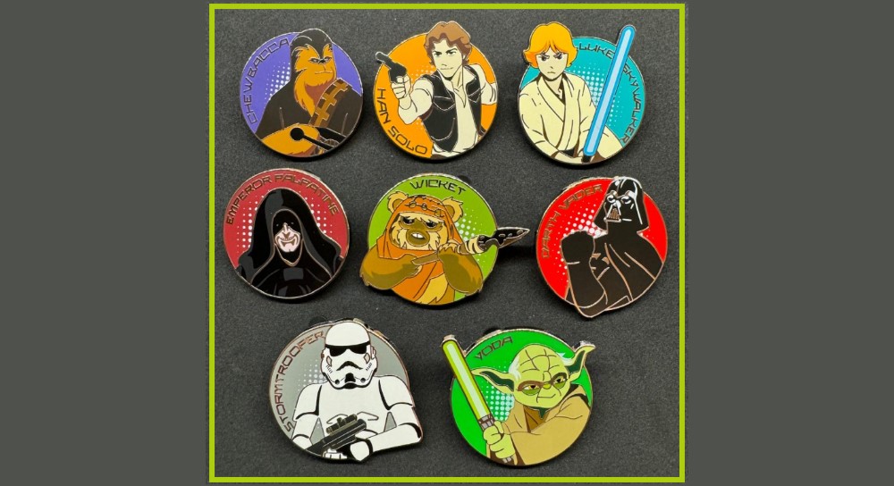 Disney Parks: New Star Wars Mystery Pin Set found at Pin Traders at ...