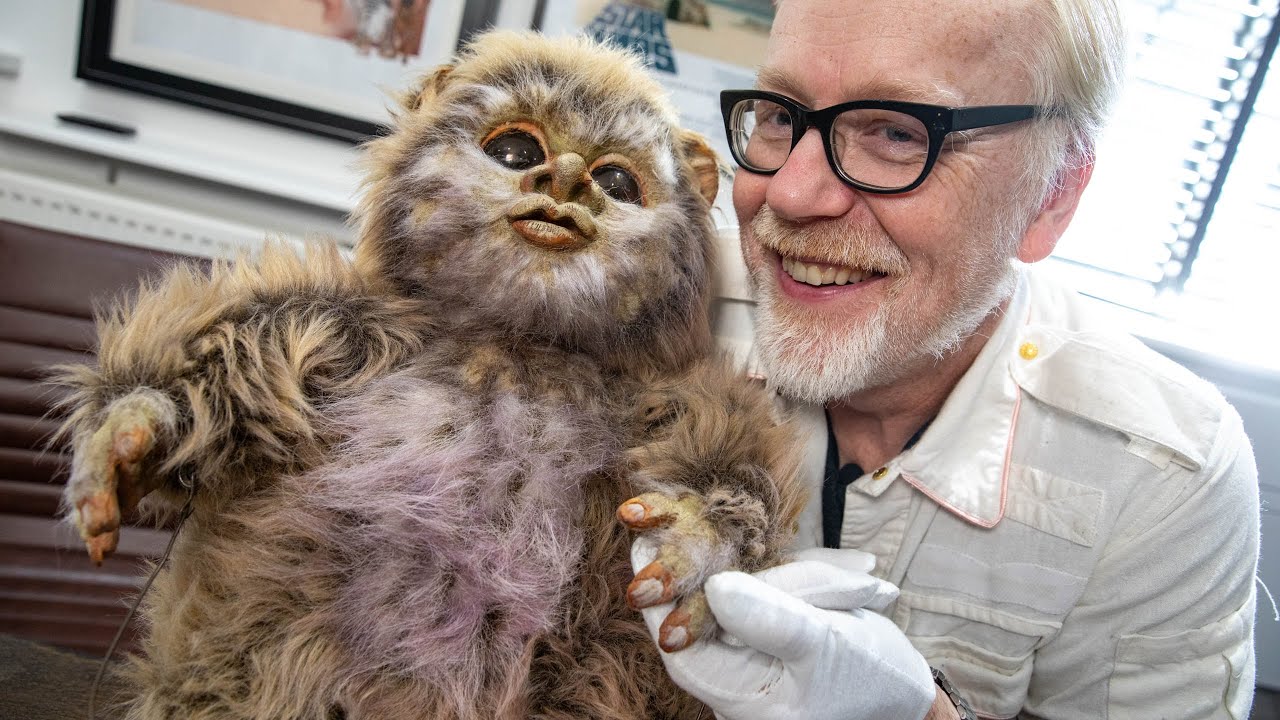 Adam Savage at Propstore: Meet an original Ewok puppet - Fantha Tracks ...
