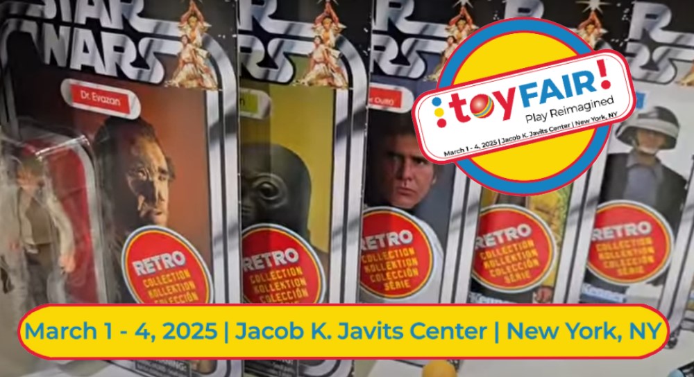 Toy Fair New York 2025: Star Wars Hasbro Retro Collection display ...