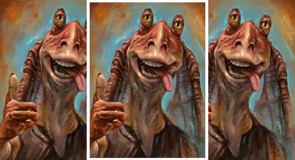 Sideshow Collectibles: Jar Jar Binks: Portrait of a Gungan - Fantha ...