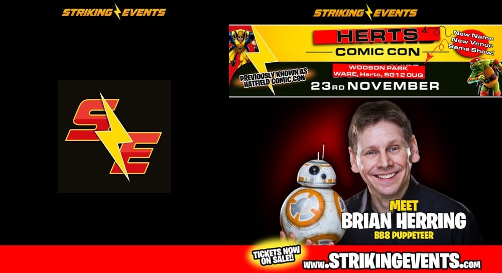 Herts Comic Con: 23rd November 2025: Brian Herring attending - Fantha ...