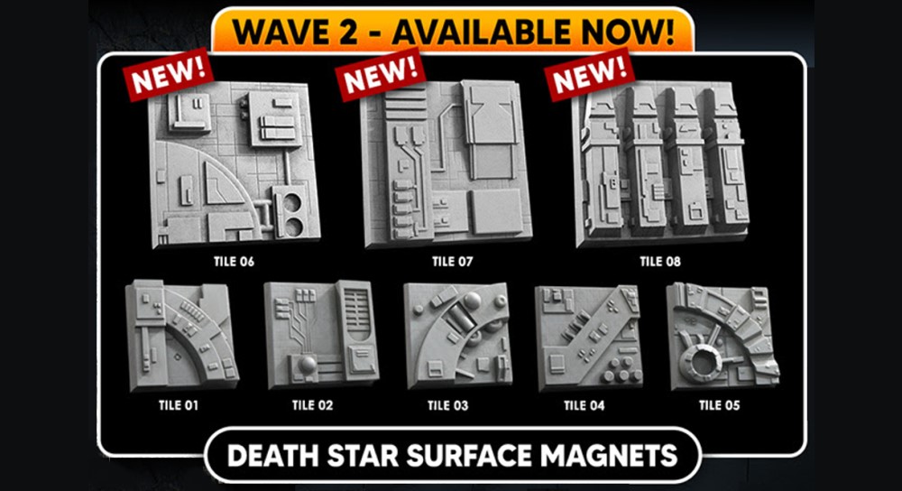 Regal Robot: Parts of the Galaxy - Death Star Surface Magnets - Fantha ...