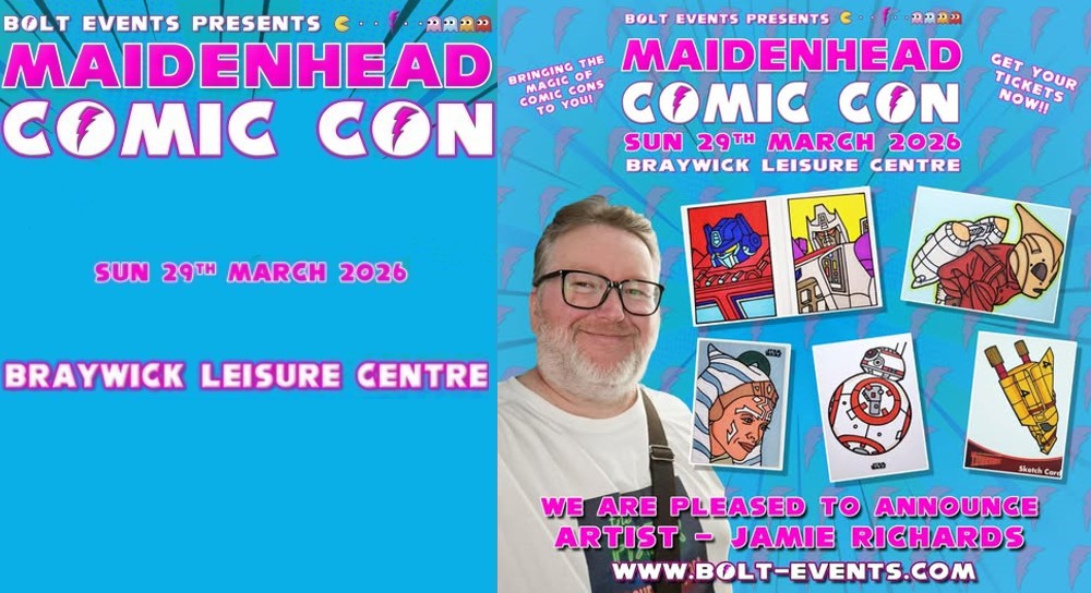 Maidenhead Comic Con 2026: Jamie Richards attending - Fantha Tracks ...