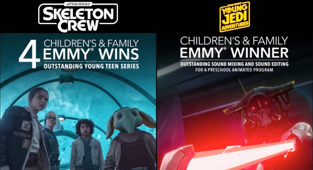 Congratulations to Children's Emmy winners Skeleton Crew and Young Jedi ...